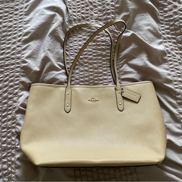 Coach | Bags | Coach City Tote In Cream | Poshmark